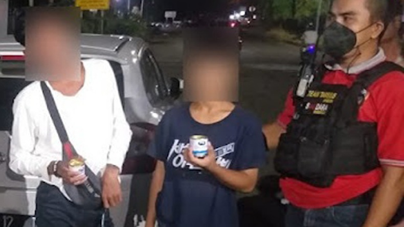 2 Remaja di Kota Bitung Diamankan Tim Tarsius saat Hirup Lem