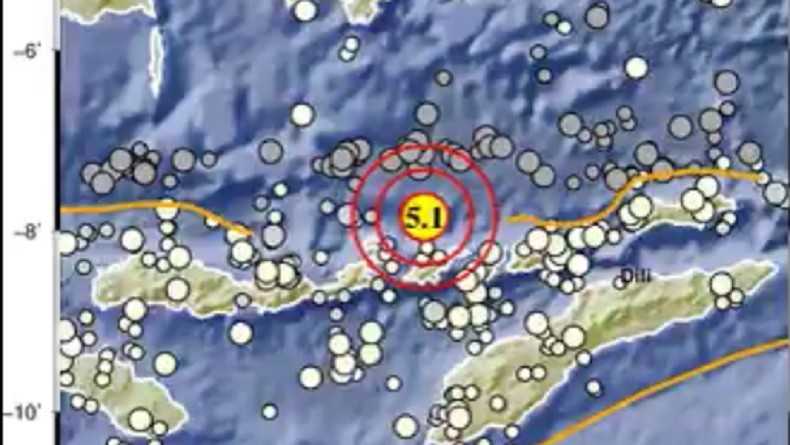 Gempa Terkini Magnitudo 5,1 Guncang Lembata NTT, Tidak Berpotensi Tsunami