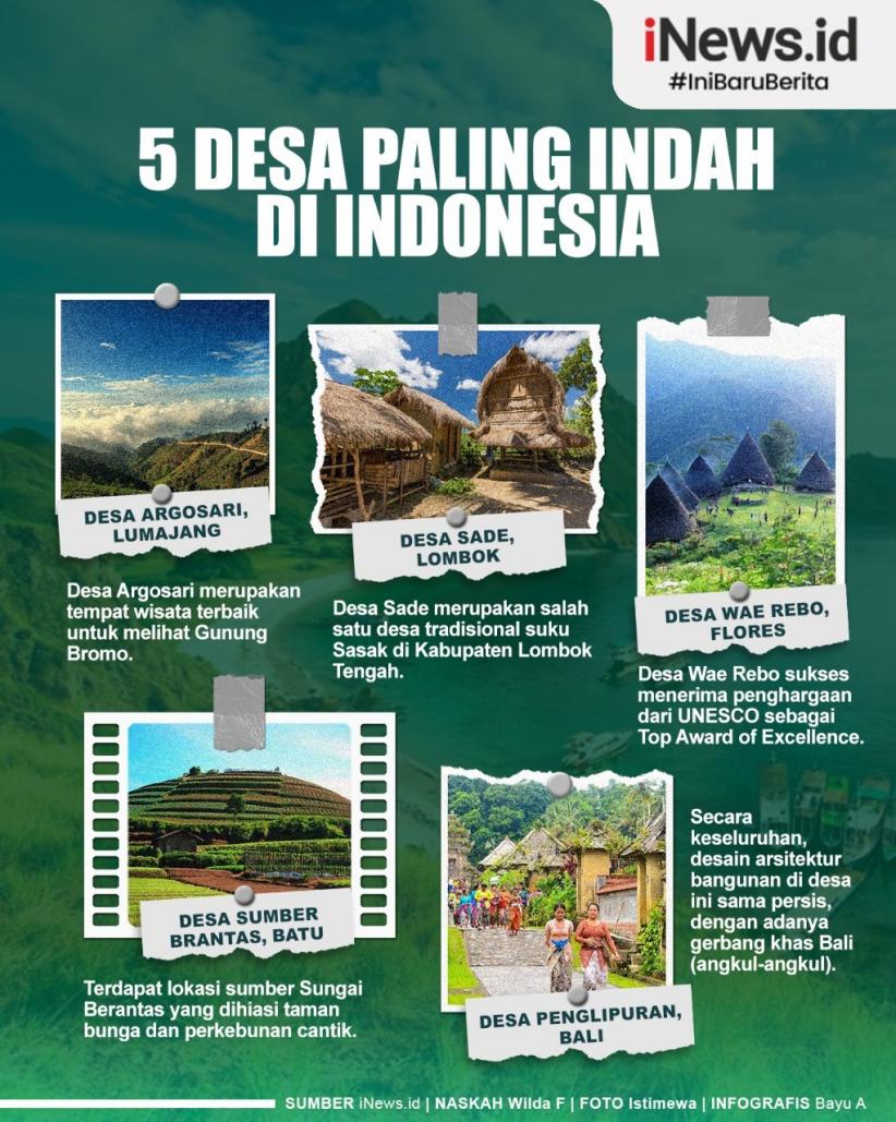 Mengenal 5 Desa Paling Indah di Indonesia, Pernah Berkunjung?