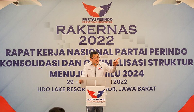 Hary Tanoesoedibjo Buka Rakernas Partai Perindo Tahun 2022