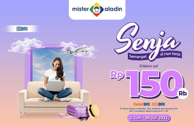 Kabar Gembira Buat Pengguna BRI, Ada Diskon hingga Rp150.000 kalau Transaksi di Mister Aladin
