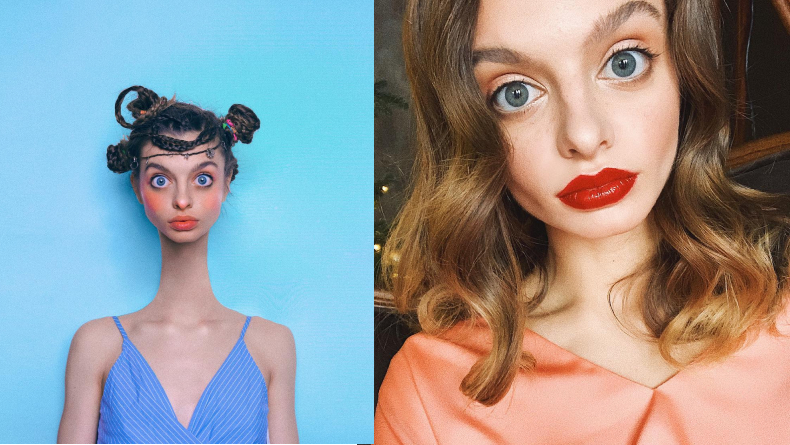 Maria Oz, Model Asal Ukraina yang Punya Mata Paling Besar di Dunia