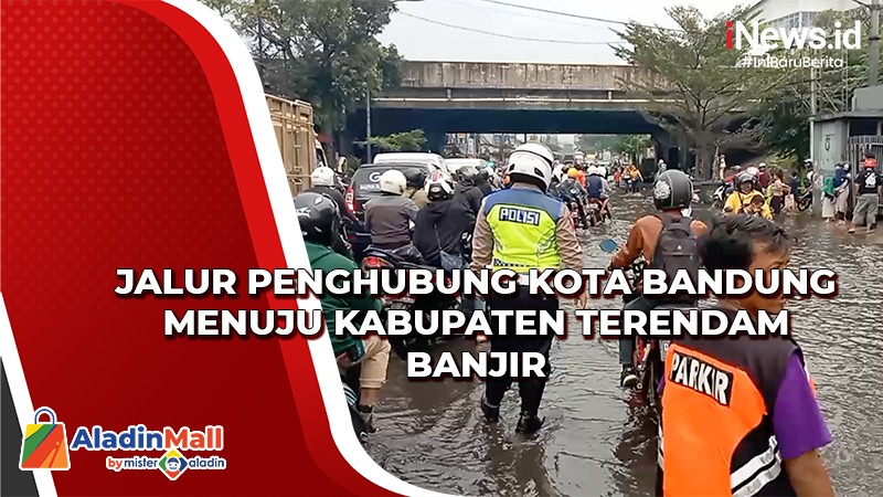 4 Titik Banjir akibat Hujan Deras di Bandung, Cibaduyut dan Pasirkoja Terparah