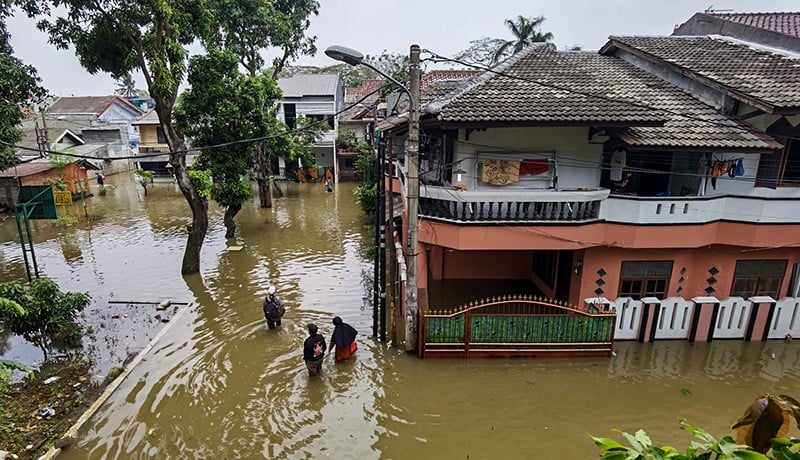 Permukiman Warga Ciledug Indah Masih Terendam Banjir