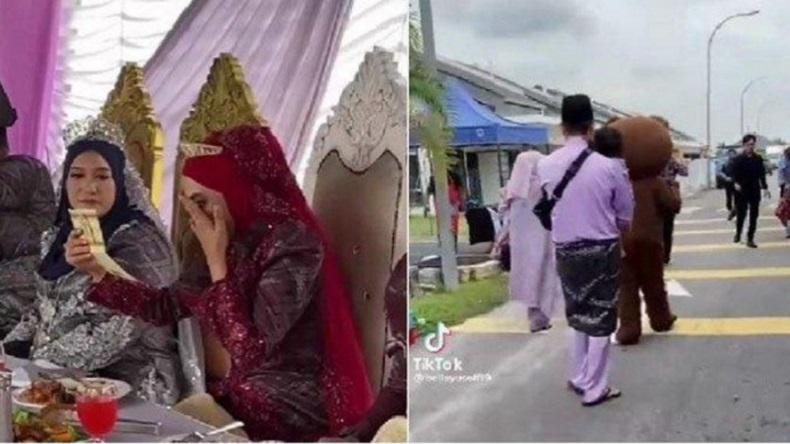 Viral, Perempuan Berkostum Beruang Datang ke Pernikahan Bikin Pengantin ... Viral, Perempuan Berkostum Beruang Datang ke Pernikahan Bikin Pengantin ...