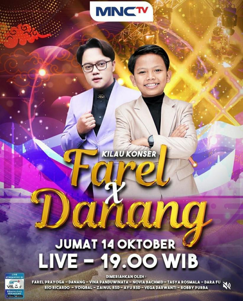 Malam Nanti! Kolaborasi Dua Generasi di Kilau Konser Farel X Danang di MNCTV