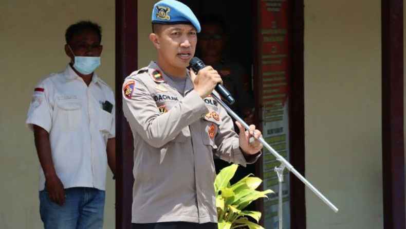 Propam Polres Kotamobagu Ingatkan Personel Pengamanan TPS Tidak Bawa Senjata Api