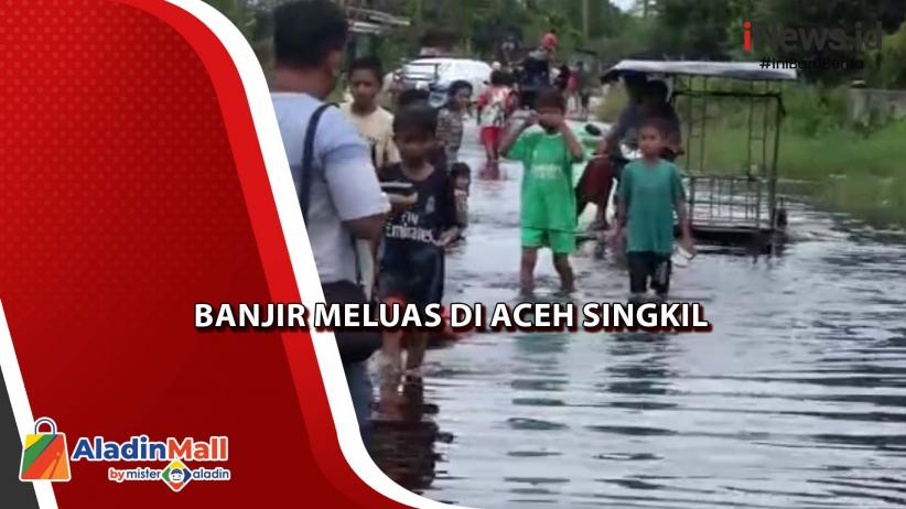 Nekat Terobos Banjir, Pajero Sport di Aceh Nyaris Kebawa Arus dan Ditarik Warga