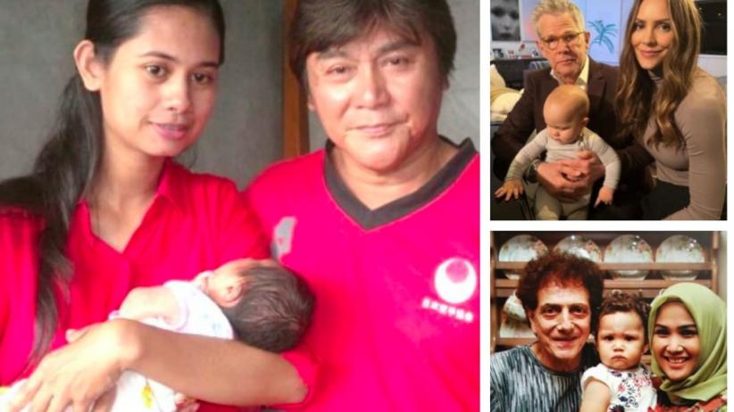 6 Artis Lawas Punya Anak di Usia Tua, Nomor 3 Beda Usianya hingga 71 Tahun