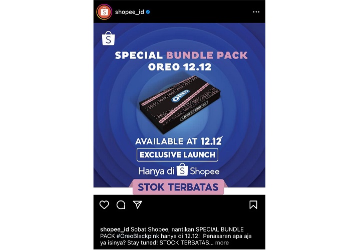 Hadir Eksklusif di Shopee, Oreo Blackpink akan Luncurkan Special Bundle Pack Oreo 12.12!
