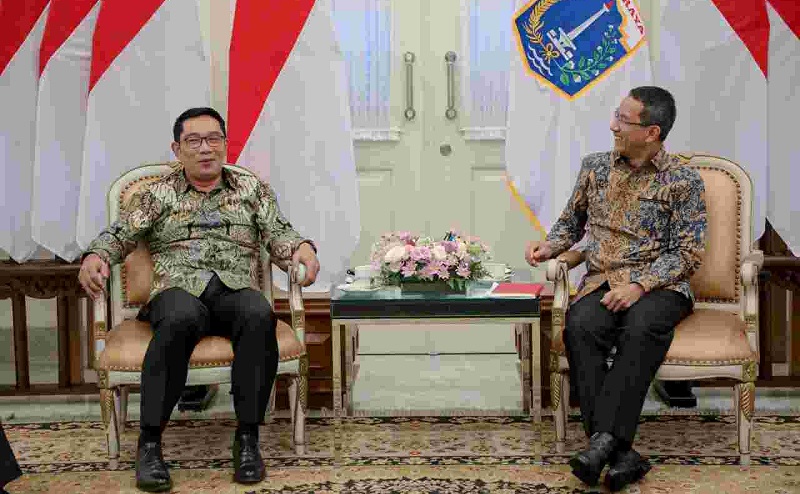Diskusi dengan Ridwan Kamil, Pj Gubernur DKI Heru: Supaya Sinergi Jakarta dan Jabar Lebih Baik