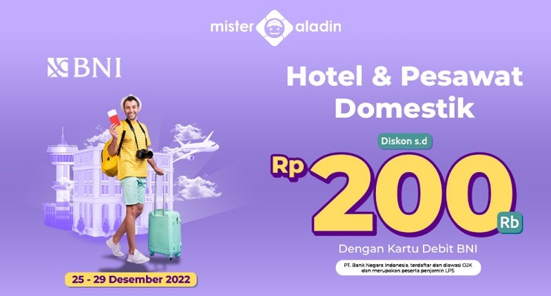 Nginep dan Terbang se-Indonesia Jadi Happy dengan Diskon s.d Rp200.000! Buruan, Promonya Cuma ...