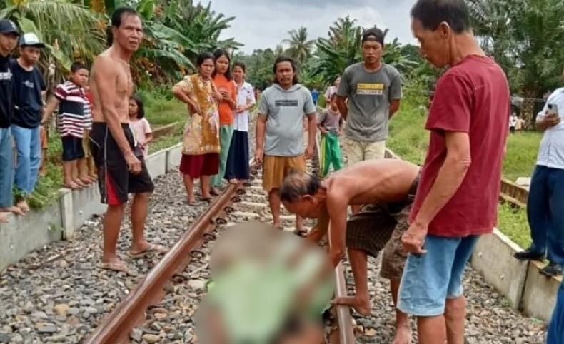 Tragis, Warga Rejang Lebong Tewas Tertabrak KA di Pelintasan Tanpa Palang