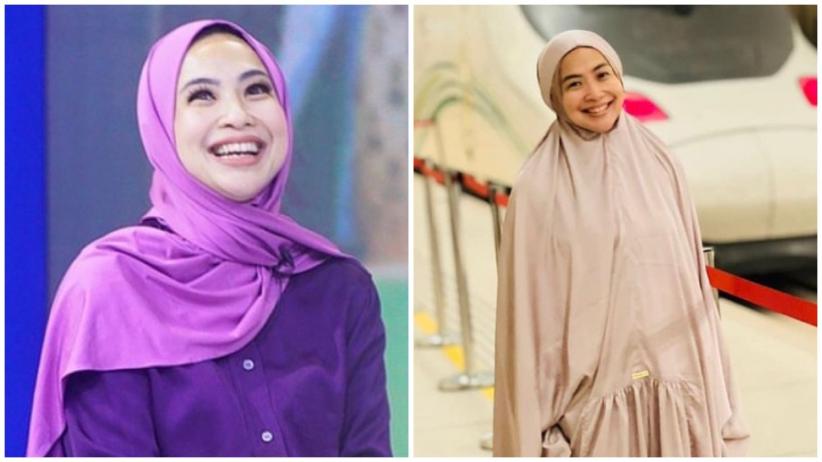 Feni Rose Tampil Berhijab Sepulang Ibadah Umrah di Tanah Suci, Netizen ...