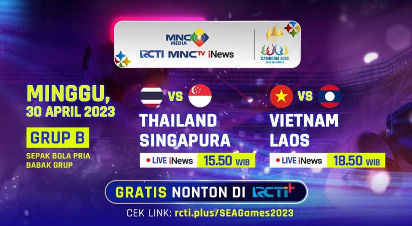 Link Live Streaming Timnas Thailand Vs Singapura Di Sea Games 2023 Sore Ini