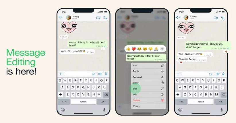 Pengguna WhatsApp Kini Bisa Perbiki Pesan Typo, Begini Cara Menggunakannya