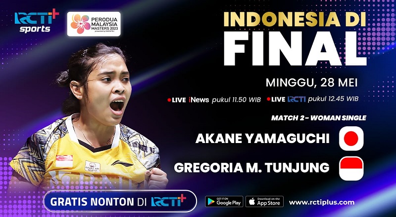 Link Live Streaming Gregoria Mariska Vs Akane Yamaguchi Final Malaysia Masters 2023 Hari Ini, Gratis