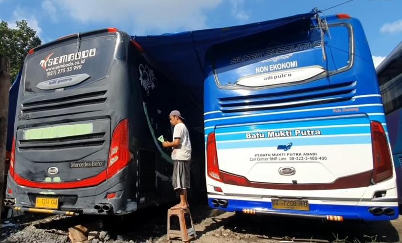 Ini Bengkel yang Permak Bus-bus Andalan PO MTI Milik Rian Mahendra