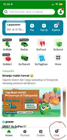 Cara Chat dari Aplikasi Gojek, yang Gak Banyak Diketahui Orang!