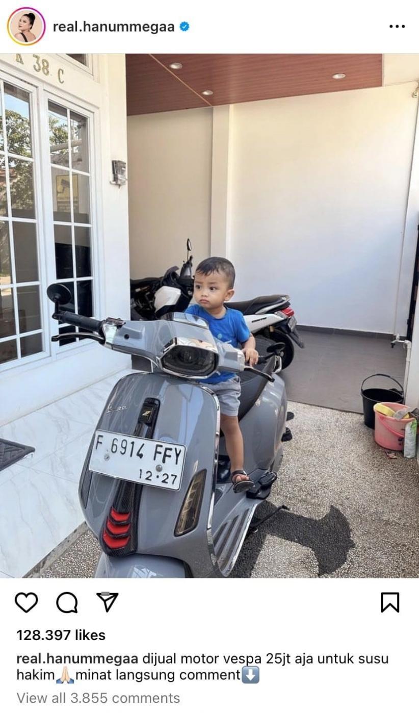 Intip Spesifikasi Vespa Sprint Milik Selebgram Hanum Mega, Dijual Cuma ...