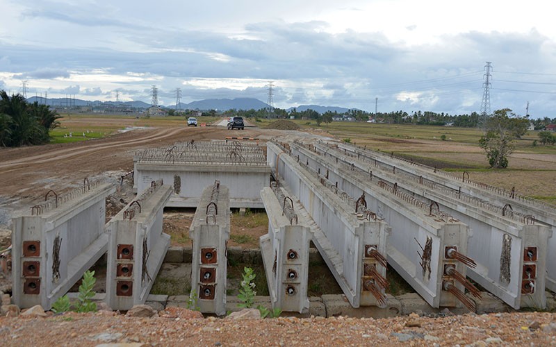 Progres Pembangunan 361 Km Jalan Tol Trans Sumatera dalam Tahap Konstruksi
