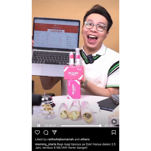 dr Richard Lee Raup Omzet Rp8 M dalam 2,5 Jam di Shopee Live, Inara ...