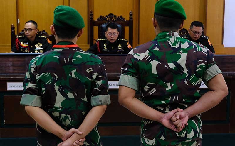 Ekspresi Anggota TNI Dipenjara Seumur Hidup dan Dipecat karena Jadi Kurir 20 Kg Sabu