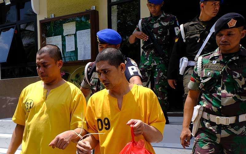 Ekspresi Anggota TNI Dipenjara Seumur Hidup dan Dipecat karena Jadi Kurir 20 Kg Sabu