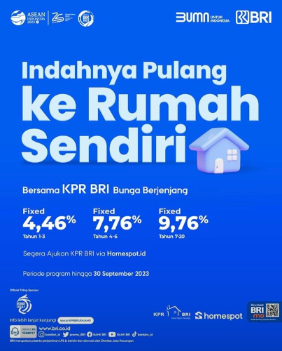 KPR BRI Tawarkan Bunga Menarik dan Bebas Ribet, Cek di Sini!
