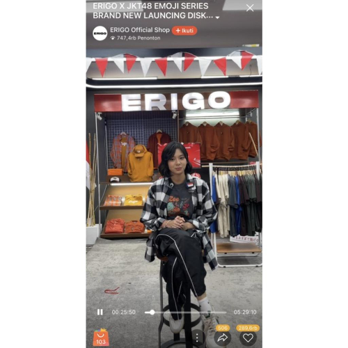 Bersama JKT48, Shopee Live Erigo Kembali Raup Rp5 Miliar Kurang dari 10 Menit!