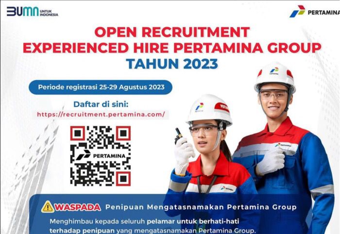 Serbu! Pertamina Buka 261 Lowongan Kerja, Ini Formasi dan Cara Daftarnya