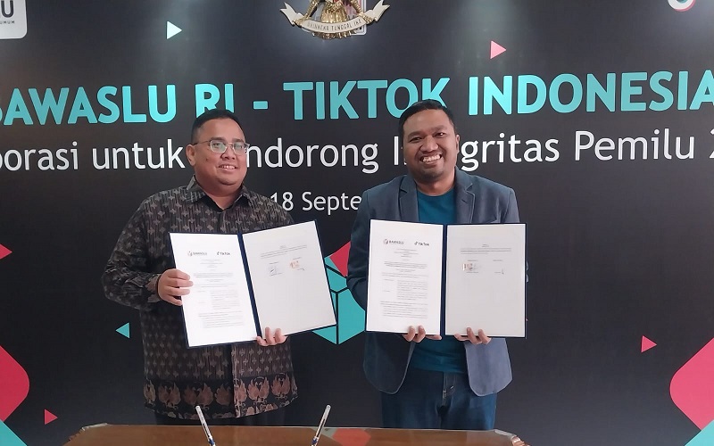 Dorong Integritas Pemilu 2024 Bawaslu Kolaborasi Dengan Tiktok