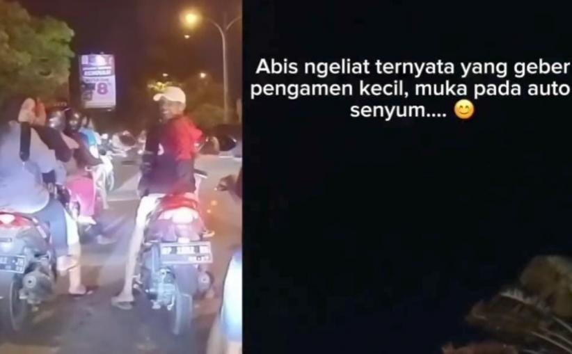 Viral Anak Kecil Geber Moge di Lampu Merah, Orang Sekitar Malah Senyum