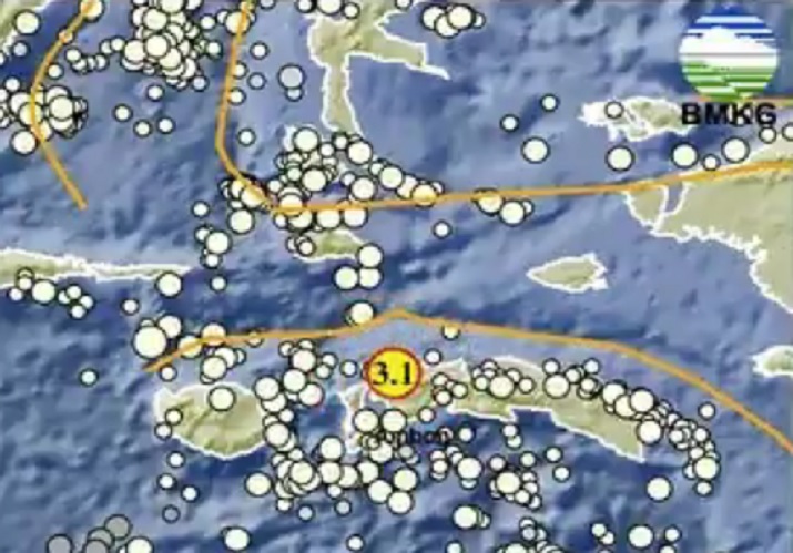 Gempa Hari Ini Guncang Seram Bagian Barat, Berkekuatan M 3,1