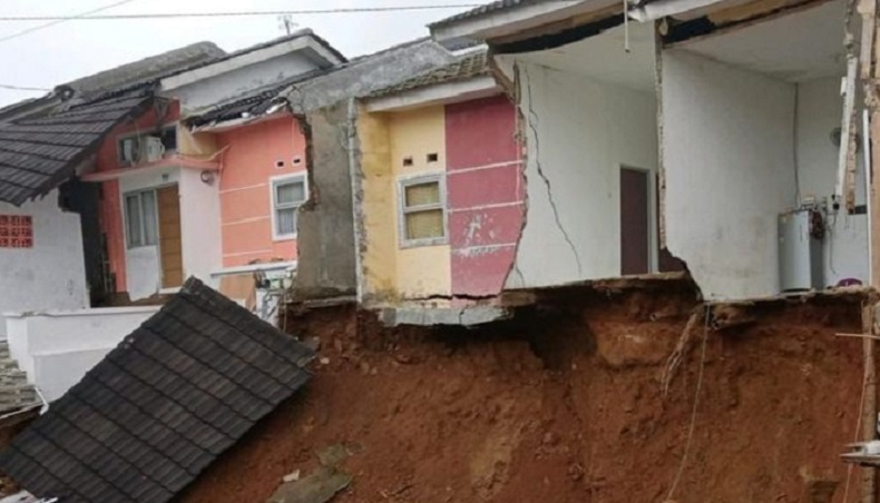 Longsor di Ciseeng Bogor, 10 Rumah Warga Terdampak