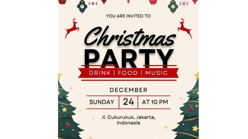 Contoh Undangan Natal Kreatif dan Cara membuatnya, Simak Yuk