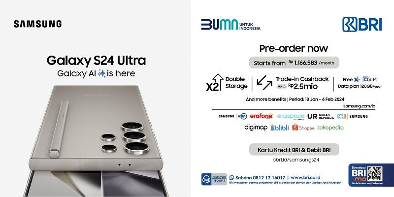 Pakai Promo Kartu Kredit dan Debit BRI, Beli Samsung S24 Diskon hingga ...
