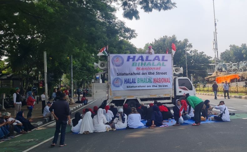 Ada Aksi Kawal MK, Jalan Medan Merdeka Barat Jakpus Ditutup