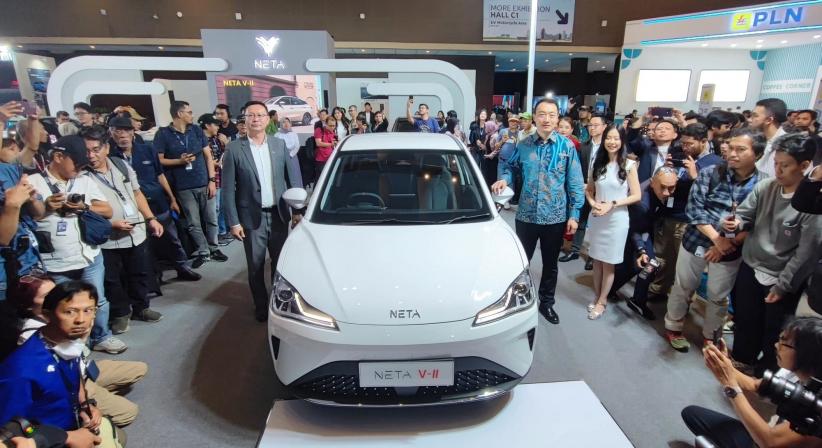 Buka Selubung di PEVS 2024, Mobil Listrik Neta V-II Dijual Rp200 Jutaan