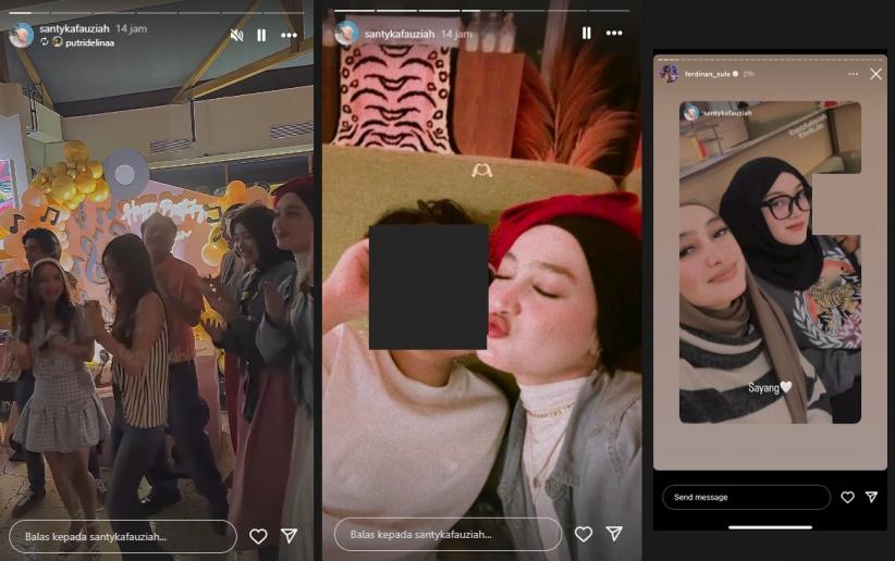 Jawab Tudingan Tak Dekat dengan Anak Sule, Santyka Fauziah Pamer Foto Bareng Ferdi dan Putri Delina