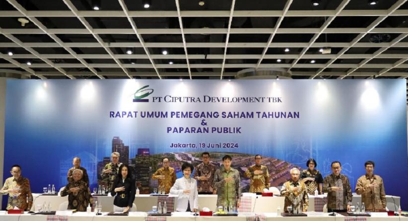 Ciputra Development Tebar Dividen Rp389 Miliar, 21 Persen dari Laba 2023