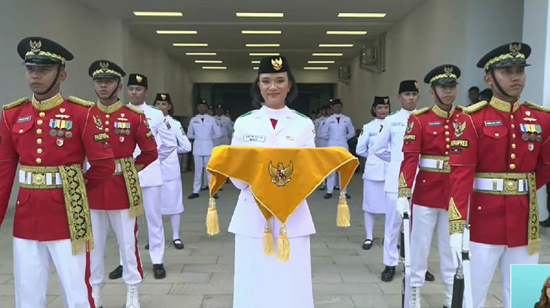 Daftar Lengkap Tim Indonesia Maju Paskibraka Penurunan Bendera Merah Putih di IKN