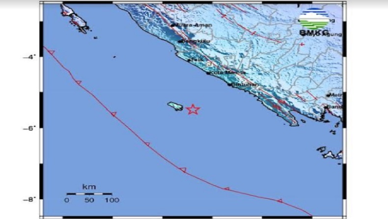 Gempa Hari Ini M5,6 Guncang Enggano Bengkulu, Terasa di Kepahiang hingga Pesisir Barat